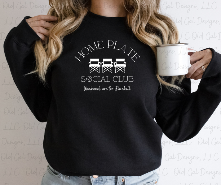 Home Plate Social Club - Baseball – Old Gal Designs